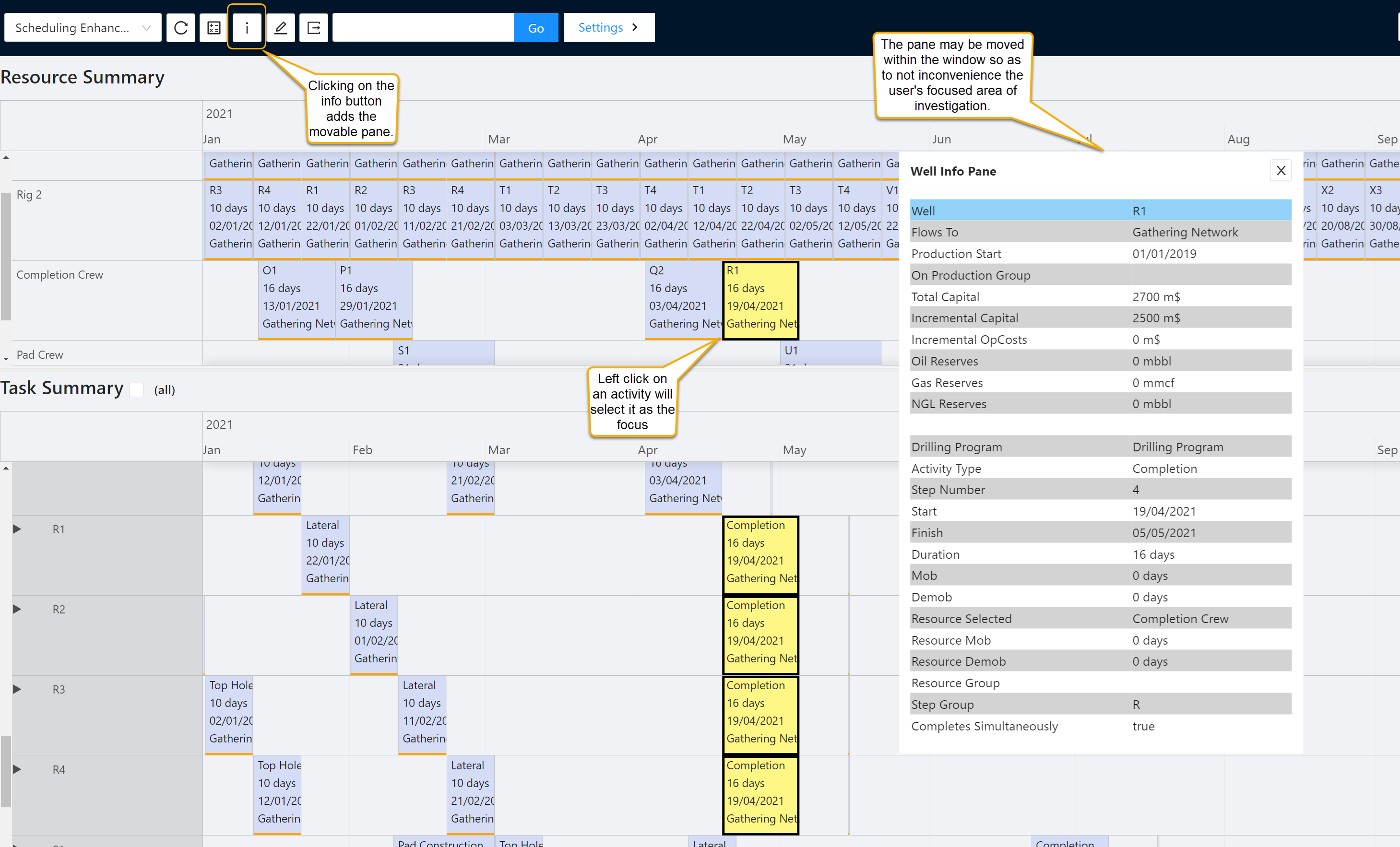 Settings Filtering And Exporting From The Gantt Chart