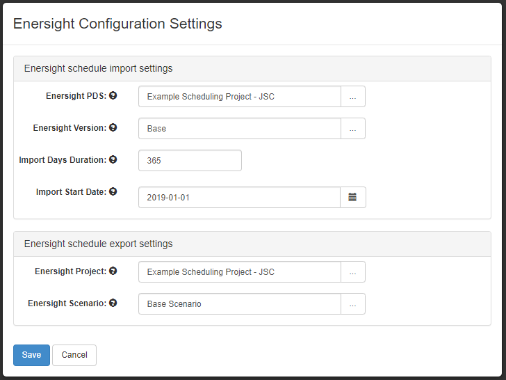 Operational Scheduling - User Guide