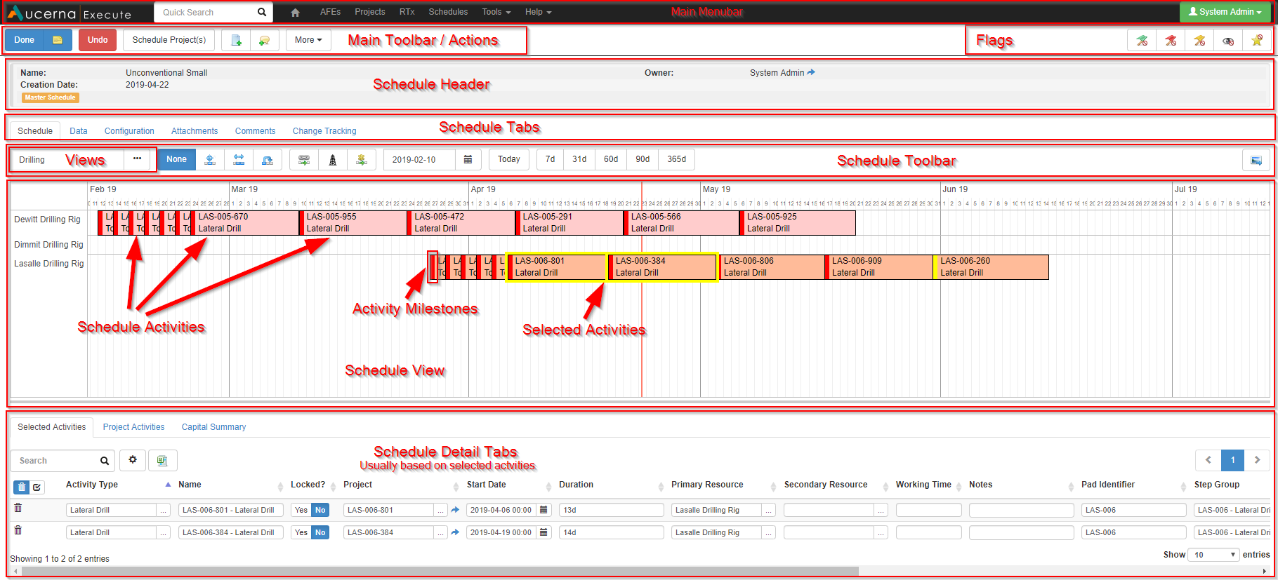 Operational Scheduling - User Guide